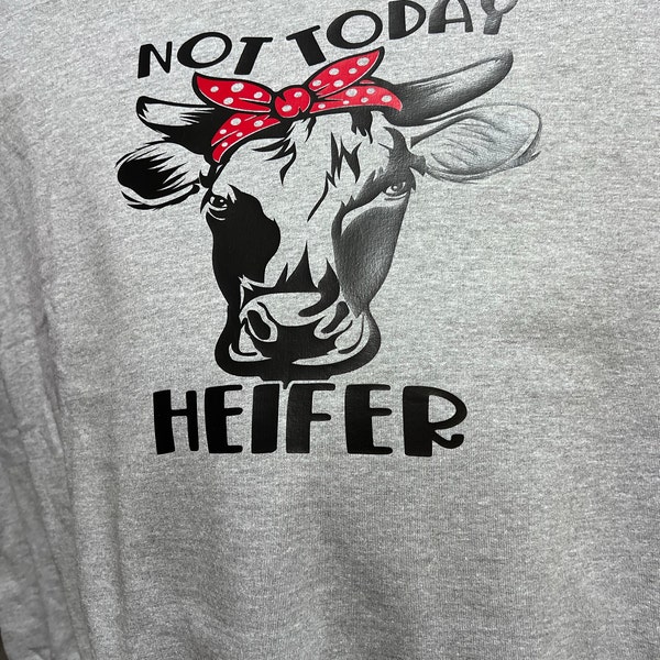 Not Today Heifer Cow SVG Funny Farm Animal Cut File for Cricut ...
