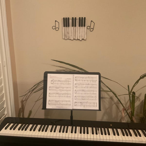 Piano Wall Decor Piano Keyboard Music Wood Sign Wooden Piano Decor ...