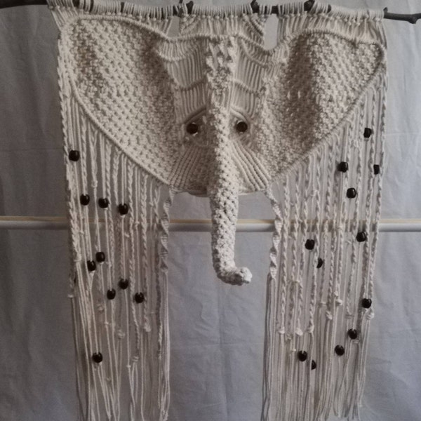 Macrame Pattern I BABAR I Macrame Elephant, Animal Macrame Pattern ...