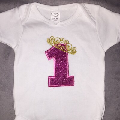 First Birthday Embroidery Design / Tiara Embroidery Design / Crown ...