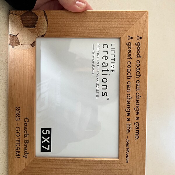 Personalized Soccer Coach Picture Frame by Lifetime Creations: Soccer ...