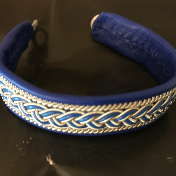 Swedish Sami Bracelet of Pewter Thread With 4 % Silver, and Reindeer ...