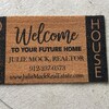 Realtor Custom Doormat Open House Doormat Realtor Doormat Business ...