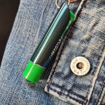 MINI Chapstick Keychain Elastic Lip Balm Holder With Key Ring - Etsy