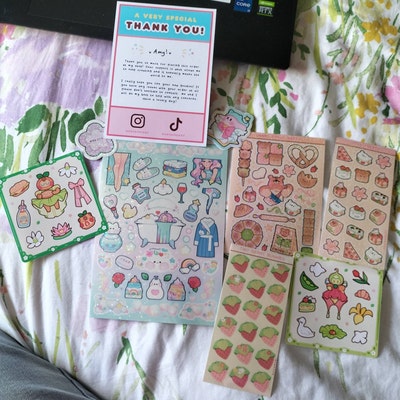 Fairy Cow Cute Waterproof Handmade Vinyl Die-cut Sticker Kawaii ...