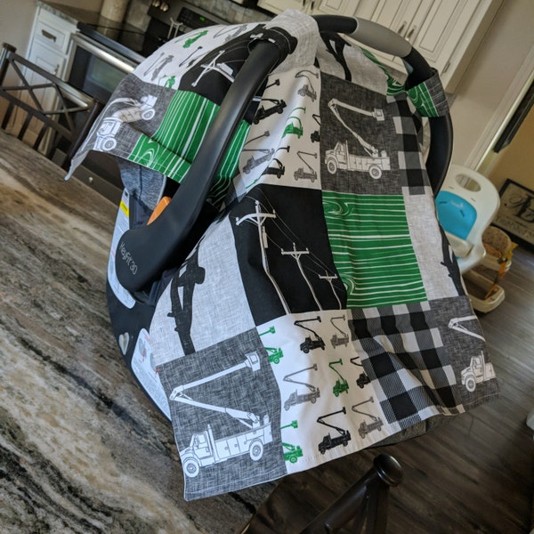 Utility Fabric - Lineman Patchwork Woodgrain Green by Littlearrowdesign ...