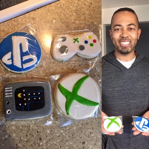Video Game, Gamer, Birthday Cookies. Xbox or Playstation - Etsy
