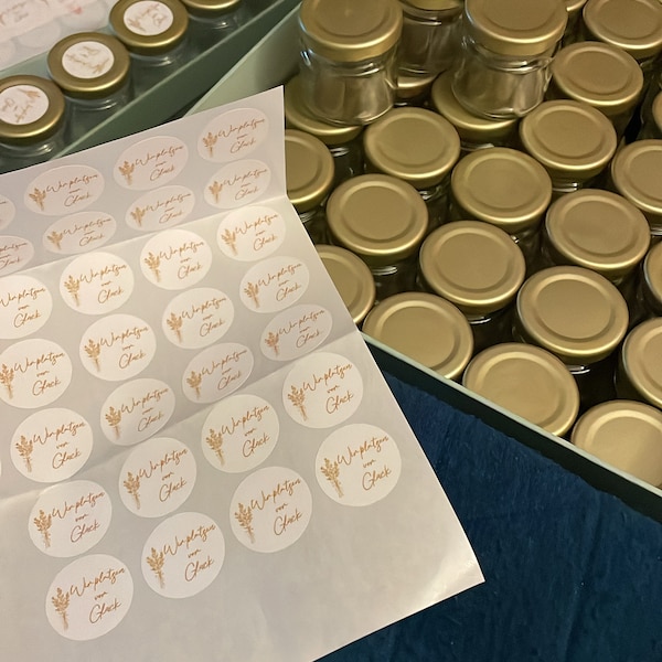 Personalisierte Logo Sticker, Quadrat sticker, danke Sticker ...