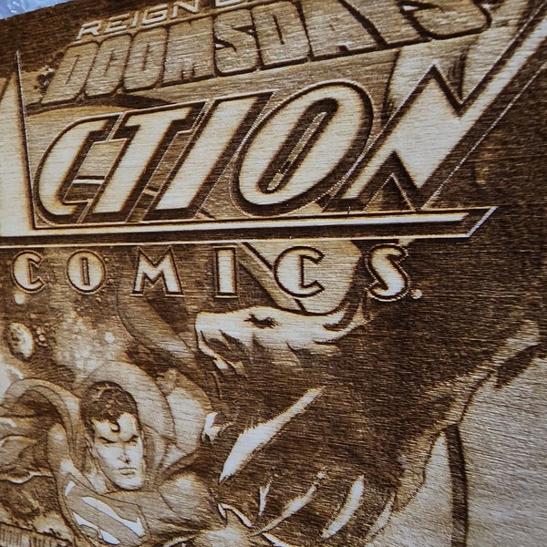 Batman Laser Engraved Classic Comic Covers - Etsy