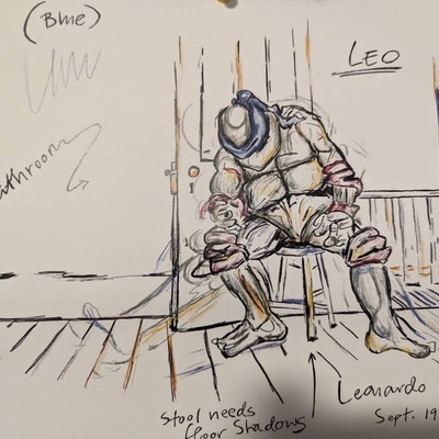 Teenage Mutant Ninja Turtles Leonardo Movie Sketch April Oneil TMNT ...