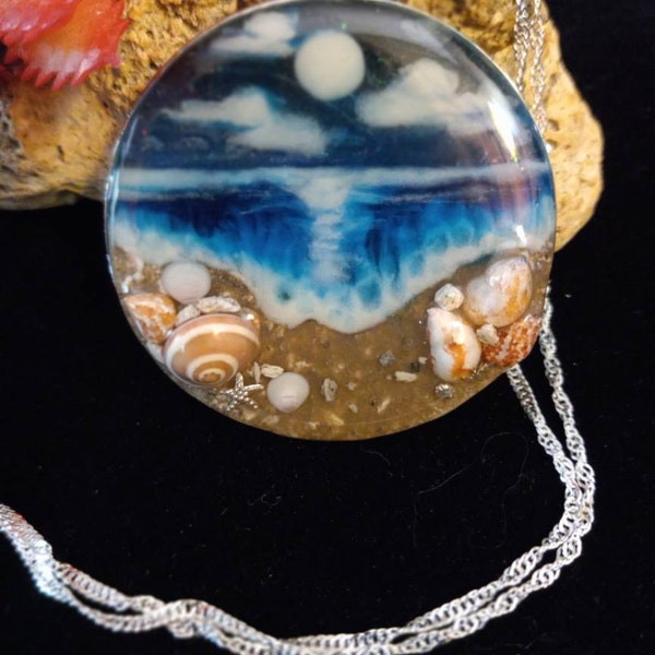An Ocean of Love Ash Cremation Pendants, Ash, Memorial Jewelry, Memory ...