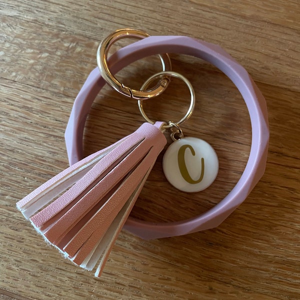 Rhombus Personalized Wristlet Keychain | Tassel Key Chain | Key Ring ...