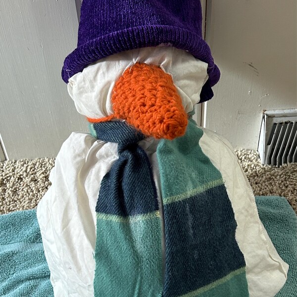 Mini Farmhouse Faux Christmas Tree Crochet Planter Sweater Cozy Winter ...