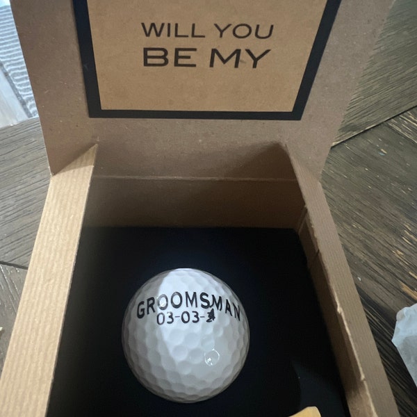 Groomsmen Proposal, Golf Ball Proposal, Groomsmen Golf Gift, Best Man ...