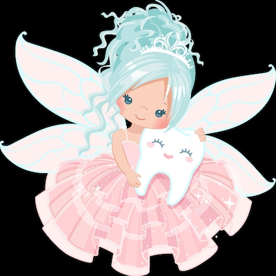Tooth Fairy Clipart. Cute Fairy Character Graphics, Angel Wings, Party ...