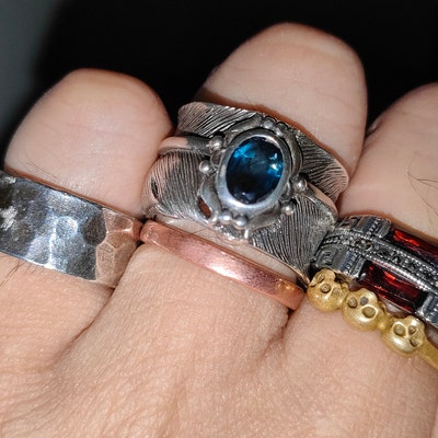 Copper Men's Bracelet, Rustic Bracelet, Men's Bracelet, Hammered Copper ...