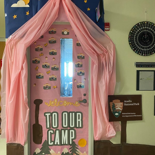 Camping Adventure Back to School Bulletin Board Kit Modern Elementary ...