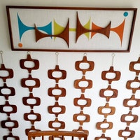 Retro Divider, Mid Century Modern Wall Decor, Sell by Strand, Mid ...