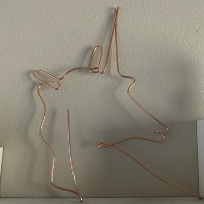 Wire Unicorn Wall Hanging Wire Wall Art Home Decor Wall Decor Unicorn ...
