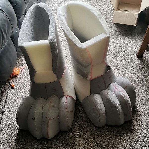 DIGITAL Stompy Fursuit Feet Paws Pattern for Fursuits - PDF Download - Etsy