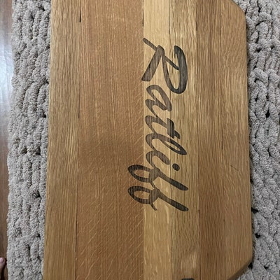 Bourbon Barrel Stave Personalized Office Desk Name Plate Laser - Etsy