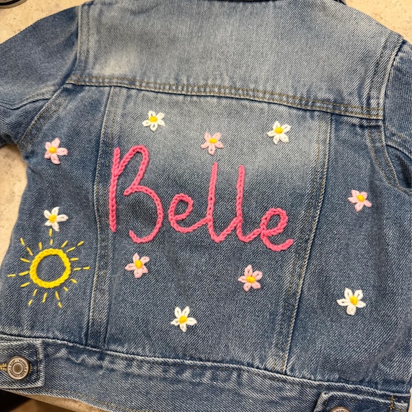Personalized Baby Denim Jacket – Custom Toddler Name Jacket, Perfect ...