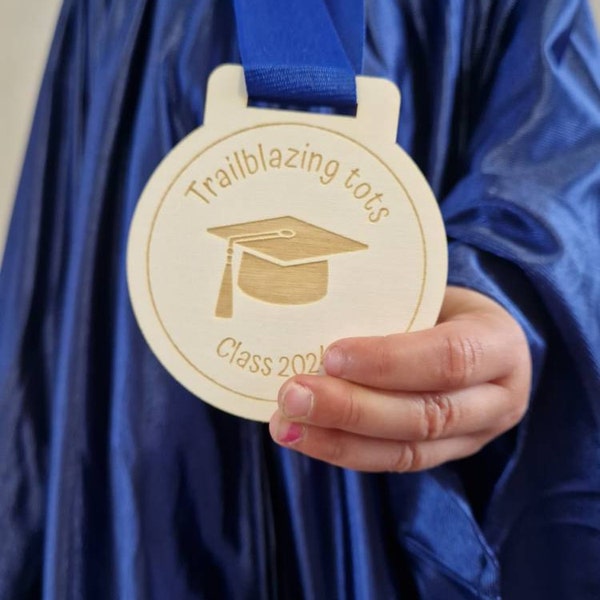 Personalised Engraved Wooden School Medals 8cm | School Medal L ...