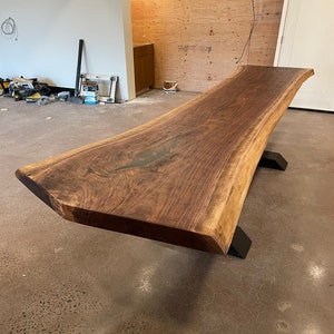 Spalted Sugar Maple Live Edge Slab 171 X 24-36 X - Etsy