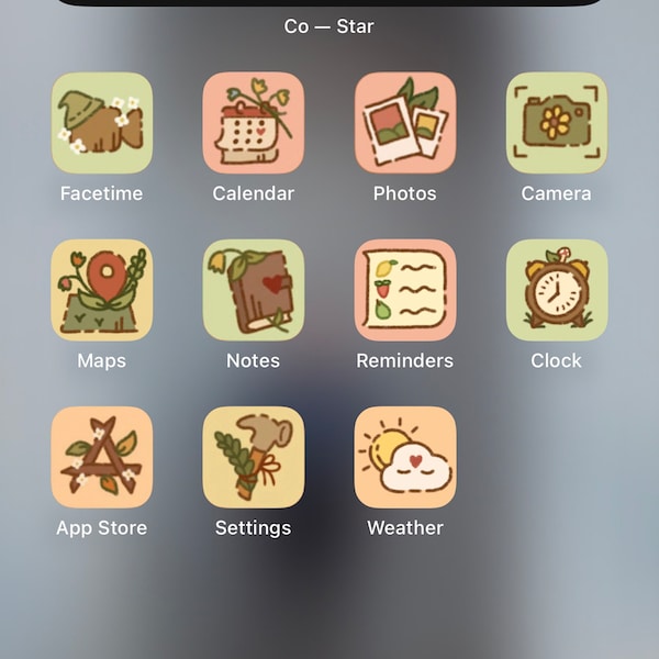 ORIGINAL Cottagecore / Fall Aesthetic App Icons | Hand Drawn | Ios and ...