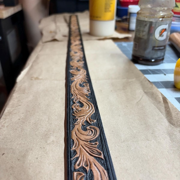 Full Alphabet Pack- Western Filigree Design - Leather Tooling- Feathers ...