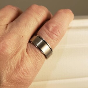 2 Couple Rings Set Real Silver S925 Forest and Sea Promise - Etsy