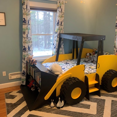 Twin Size Front End Loader Bed PLANS plans Only, Create a Construction ...