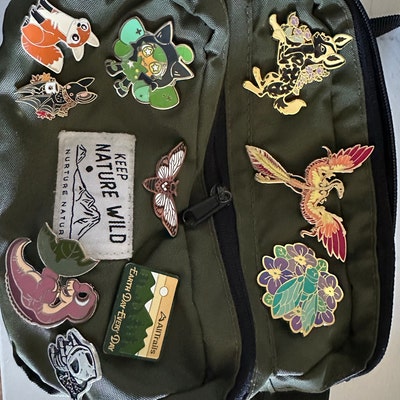 La Luna Enamel Pin, Tarot Card Enamel Pin, the Moon Pin, Celestial Pin ...