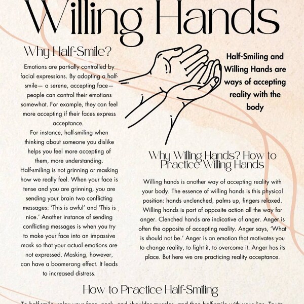 Radical Acceptance | Coping Statements | DBT | Reality Acceptance ...