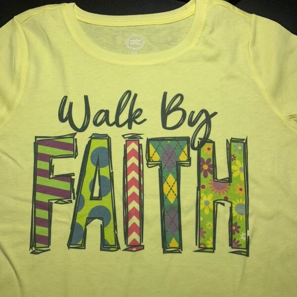 Walk by Faith Sublimation Designs Downloads Walk by Faith PNG ...