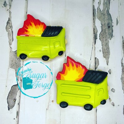 Dumpster Fire Cookie Cutter and Fondant Cutter and Clay Cutter - Etsy