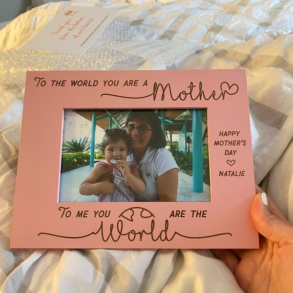 Mom Appreciation Picture Frame Personalized, Gift for Mom or Wife ...