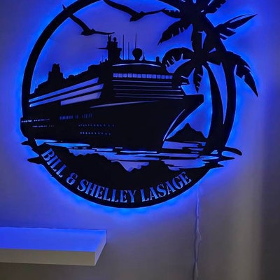 Custom Boricua Puerto Rico City Skyline Metal Wall Art LED Light ...