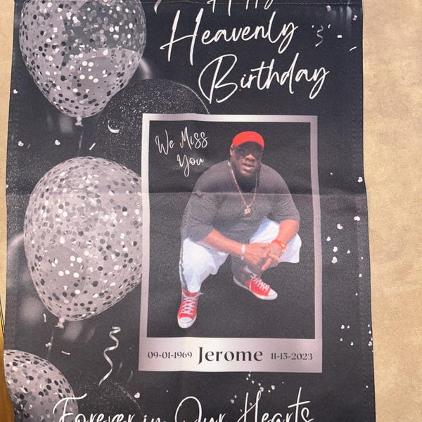 Happy Birthday in Heaven Personalized T-shirt, Matching Family Memorial ...