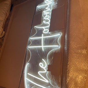 Custom Last Name Neon Sign Wedding for Reception, Led Lights Neon Sign ...