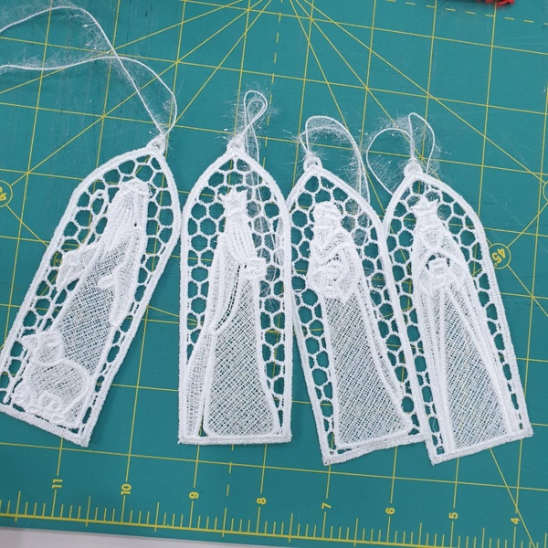 FSL Nativity Panel Screen - Free Standing Lace Machine Embroidery Designs Instant Download 5x7 ...