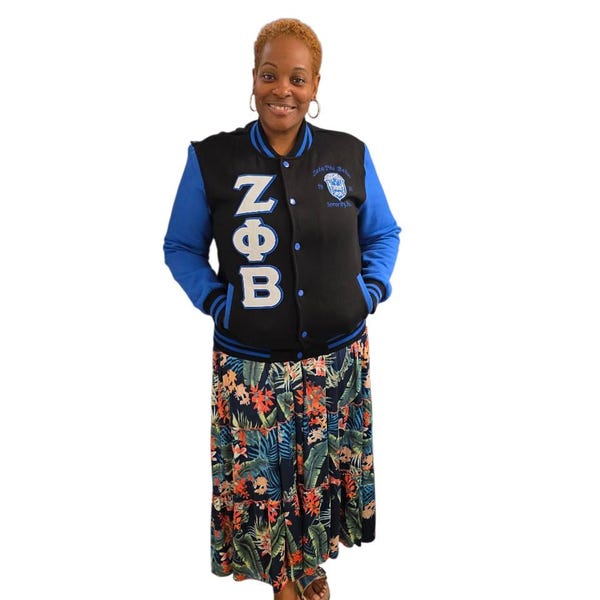Zeta Phi Beta Split Design Embroidered Letters. Sale Price Ends Sunday ...