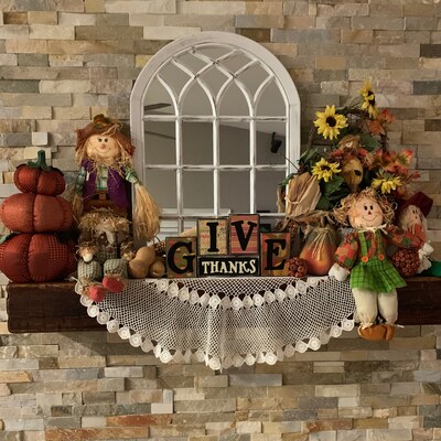 Wood Fall Blocks, Give Thanks Blocks, Give Thanks Sign, Home Decor ...