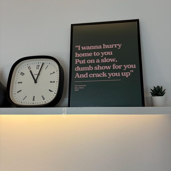 Custom Song Lyric Print | Music Poster | Wall Art | A5 A4 A3 ...