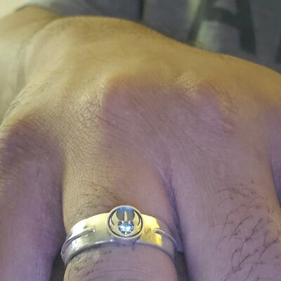 Star Wars Wedding Jedi Order Ring Silver Ring With Diamond Star Wars ...