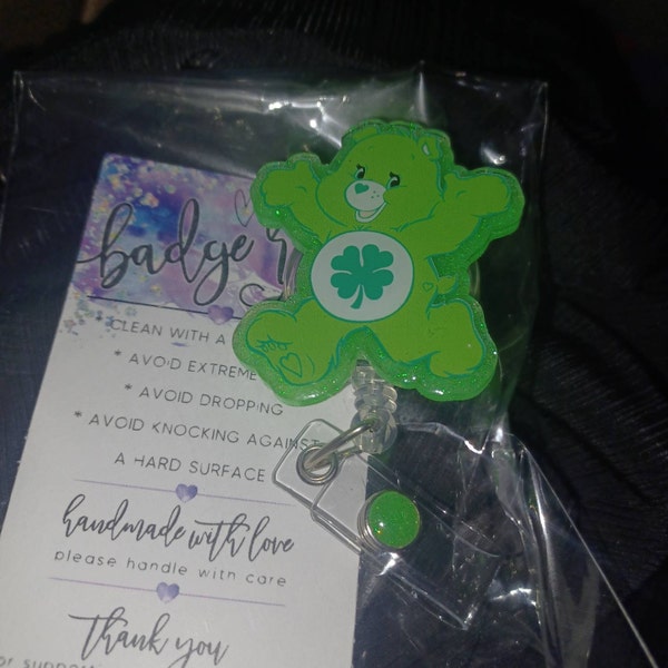 Grumpy Bear With Coffee Inspired Badge Reel - Etsy