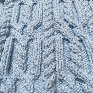 Knitting Pattern Diamonds Baby Blanket in Aran Yarn. ENGLISH - Etsy