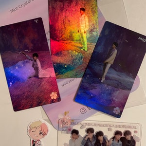 BTS Photocards Pastel Watercolor Clear Cards | Etsy