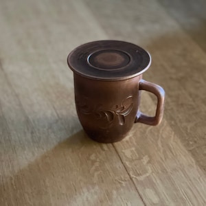 Handmade Ceramic Pot With Handles and Lid Red Clay Saucepan | Etsy
