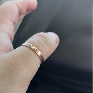 Engraved Rings Wedding Day Gift Personalized Rings Stacking | Etsy